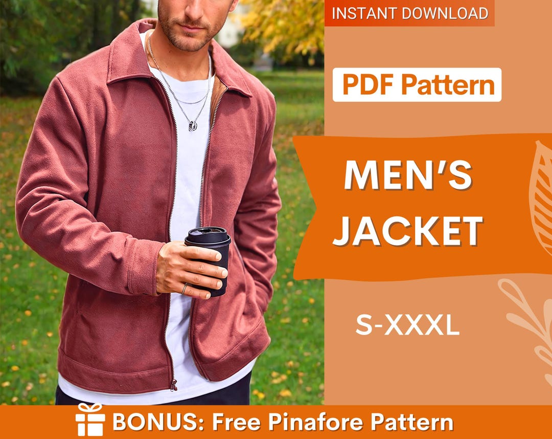 Jacket Pattern | Sewing Patterns for Men | Men Patterns | Jacket ...
