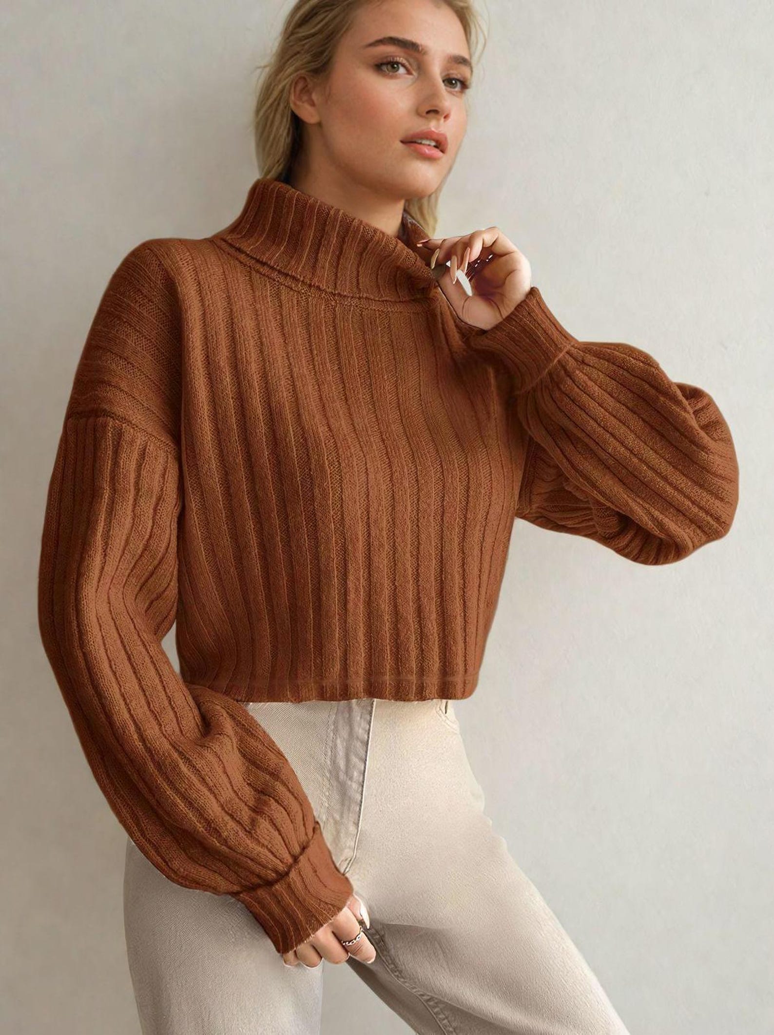 Sweater Sewing Pattern | Sweatshirt Pattern | Turtleneck Sweater ...