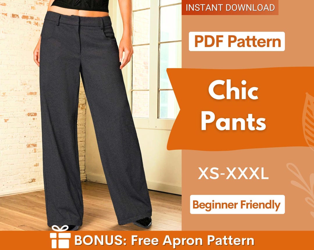 Pants Sewing Pattern for Women | Sewing Patterns | Trousers Pattern ...