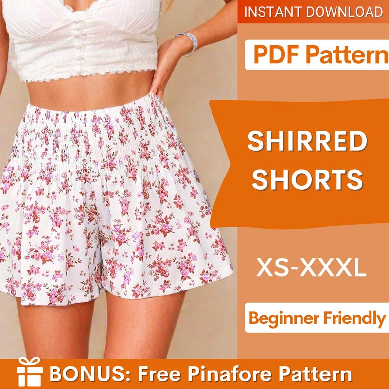 Womens Shorts Sewing Pattern - Etsy