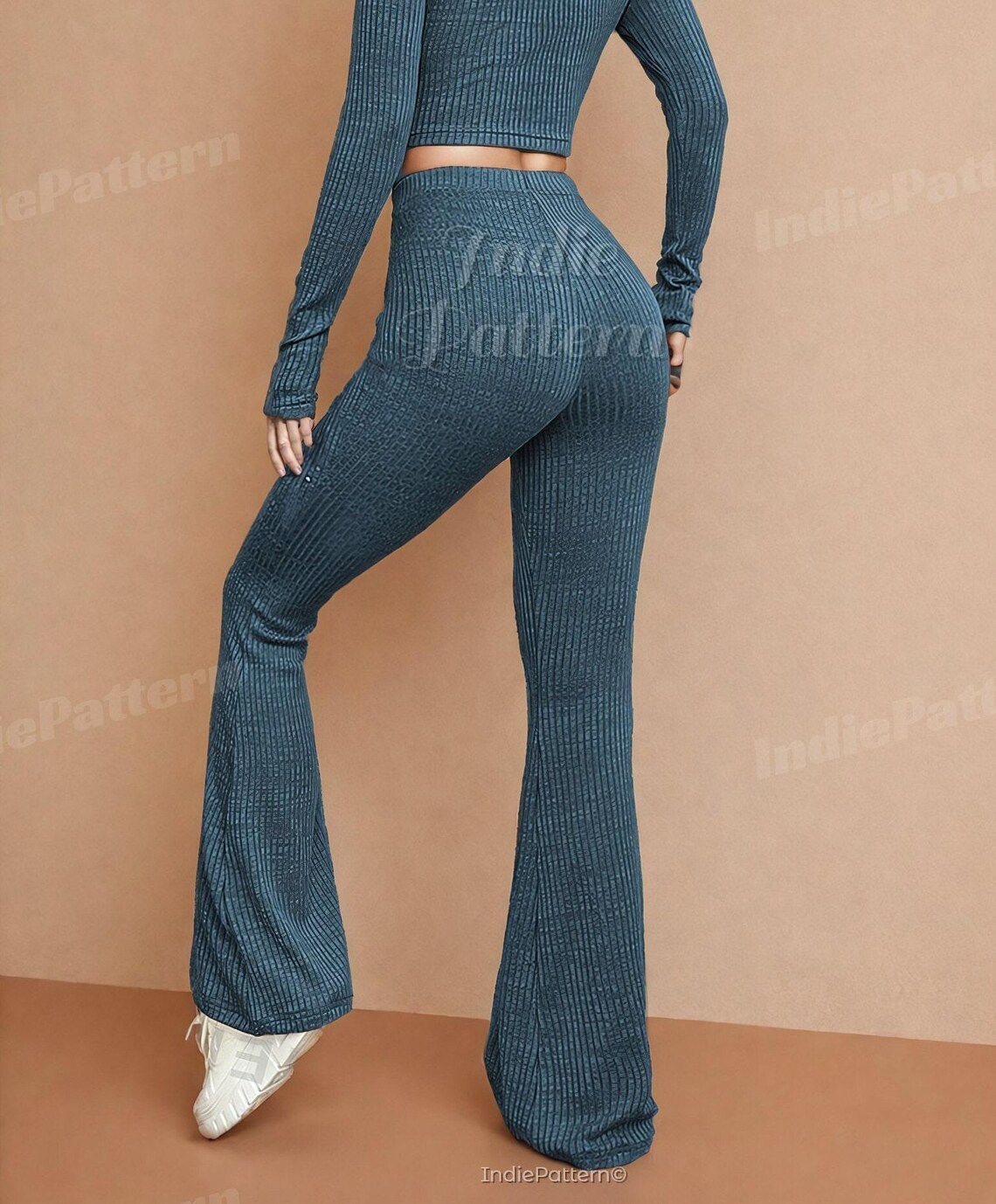 Patron de pantalon à jambe évasée | Patron de pantalon large | Patron ...