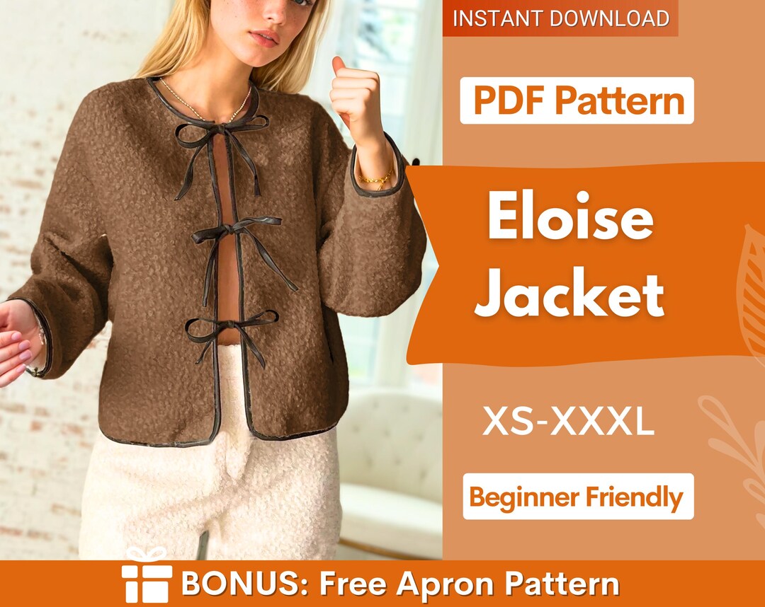 Jacket Sewing Pattern for Women | Coat Pattern | Sewing Patterns ...