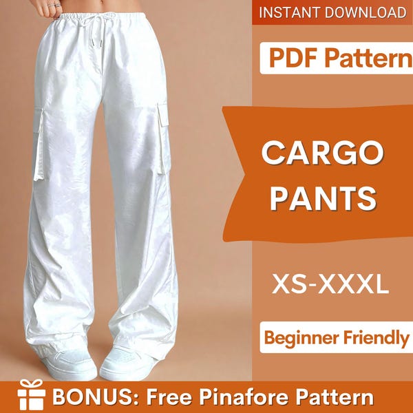 Cargo Pants Pattern - Etsy