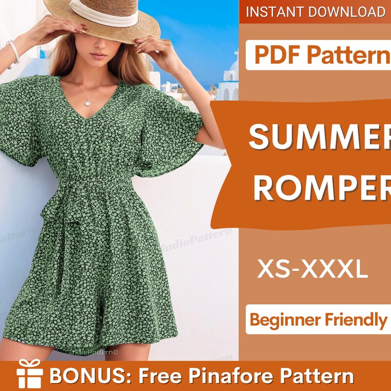 Womens Romper Sewing Pattern - Etsy