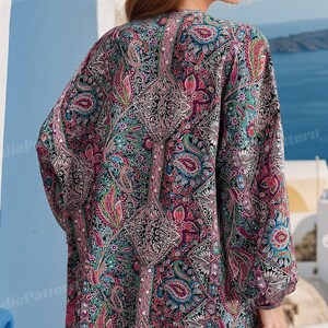 Robe Pattern XS XXL Robe Digital PDF Sewing Pattern Women Pattern ...