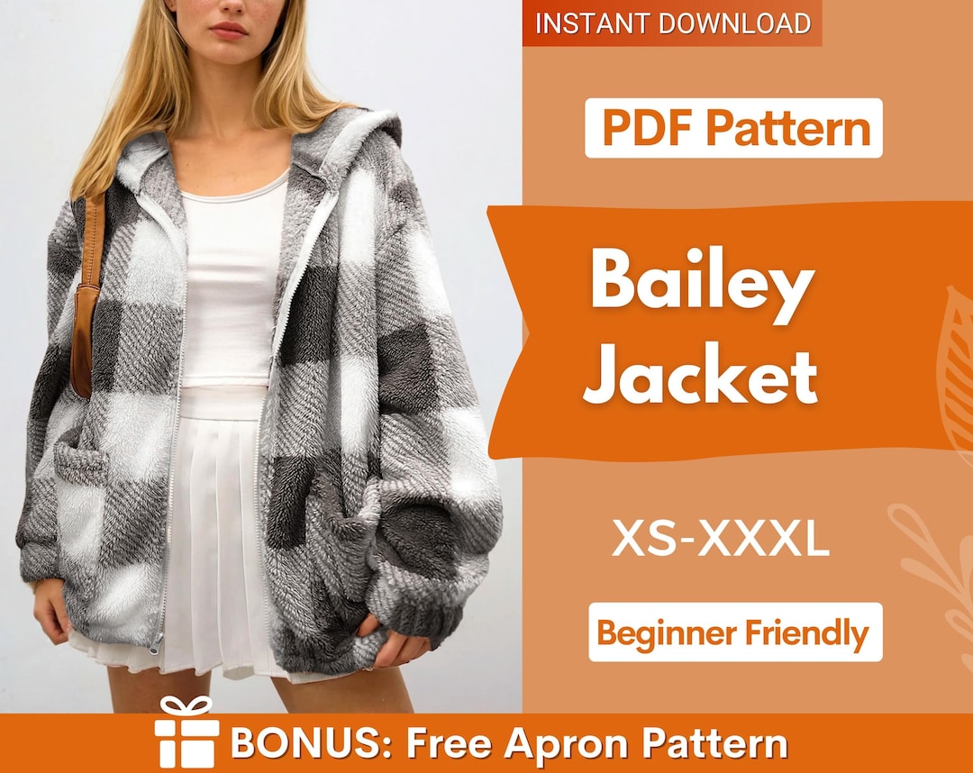 Jacket Sewing Pattern for Women | Coat Pattern | Jacket Pattern ...