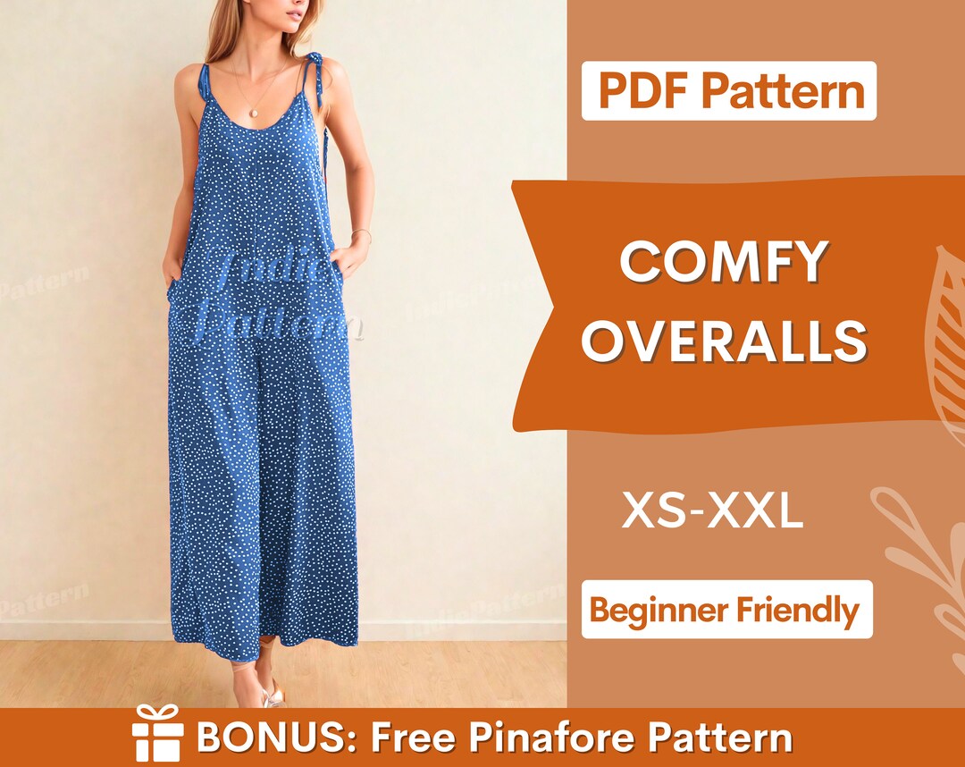 Overalls Sewing Pattern Women Pattern Overalls Pattern Jumpsuit Pattern ...