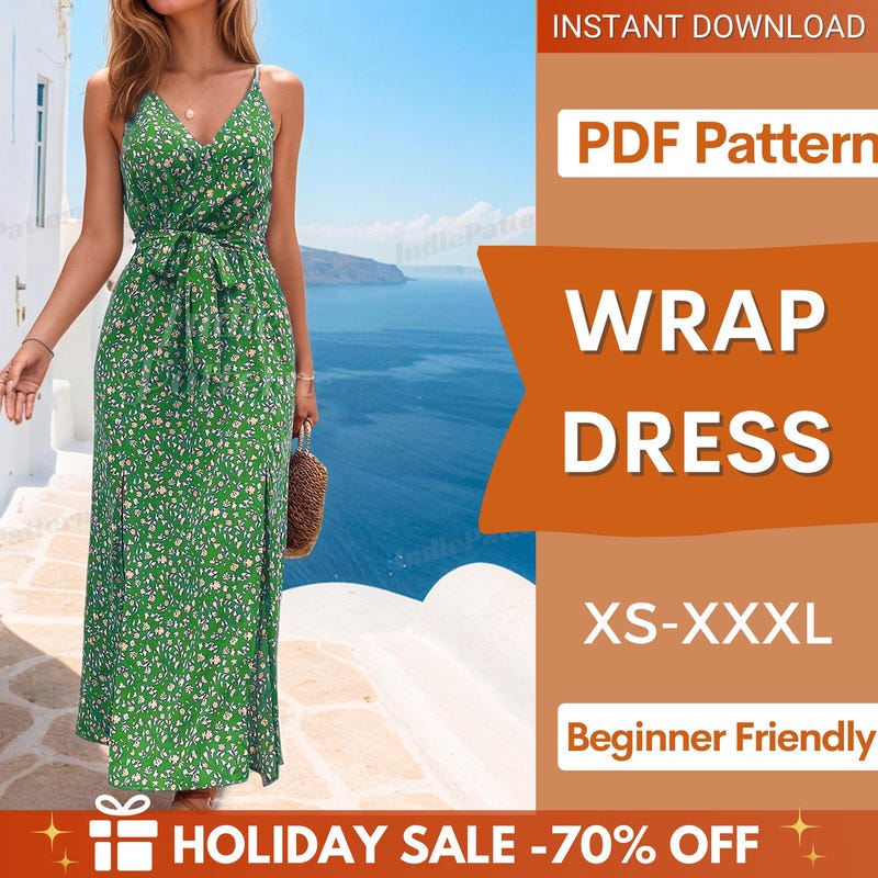 Wrap Dress Sewing Pattern - Etsy