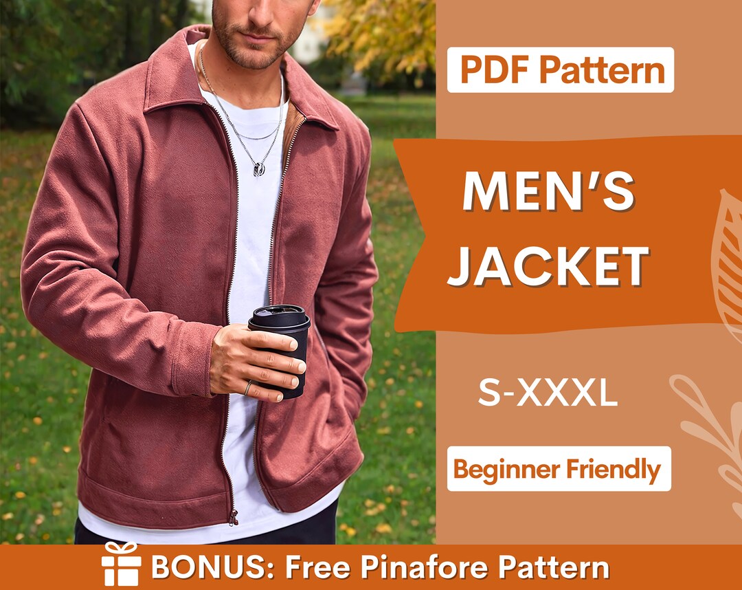 Jacket Pattern Sewing Patterns for Men Men Patterns Jacket Pattern Men ...