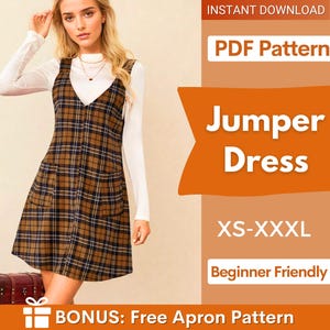Plaid Overall Dress - Etsy Plaid Overall Dress - Etsy