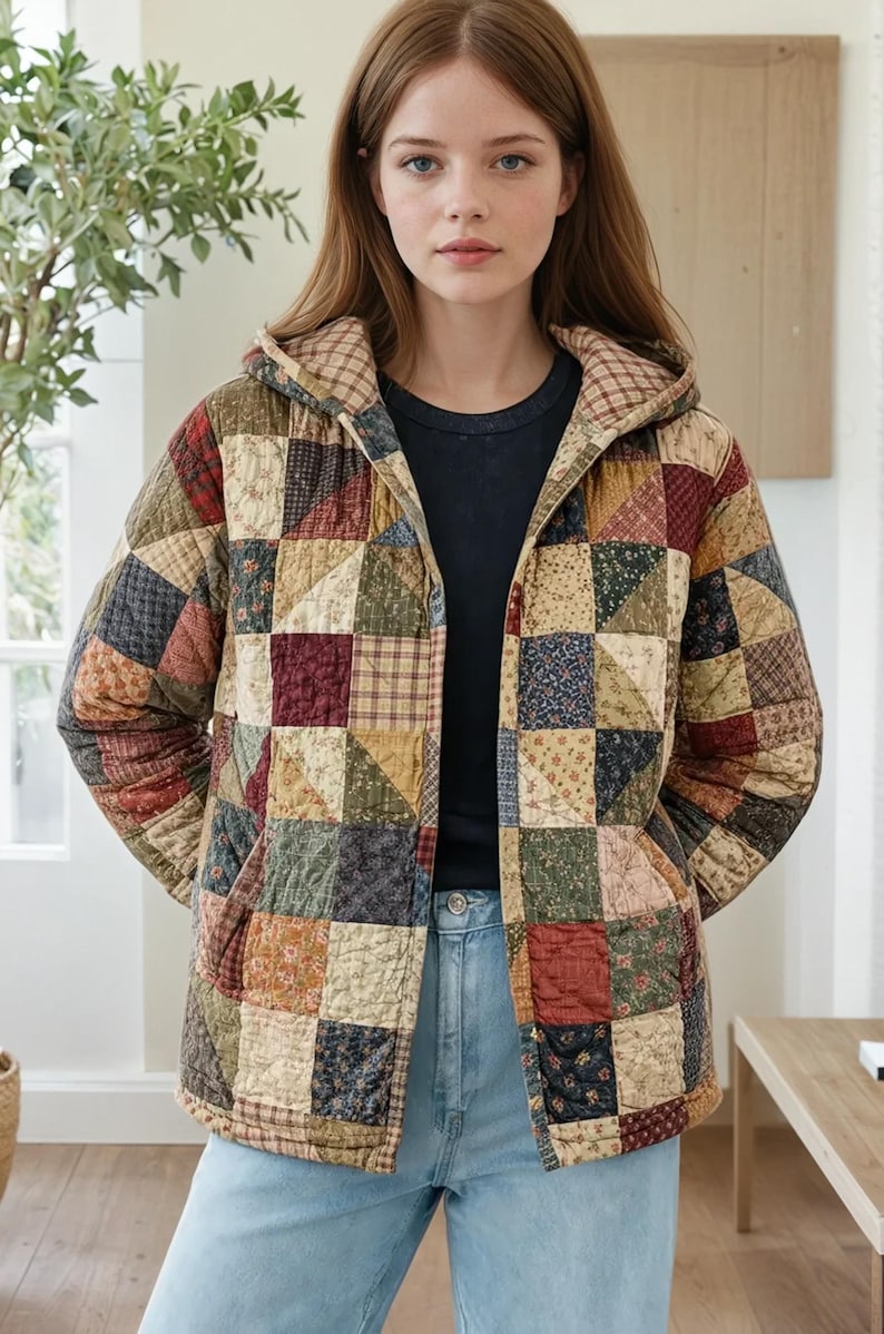 Quilted Jacket With Hoodie Sewing Pattern | Quilted Jacket Pattern ...
