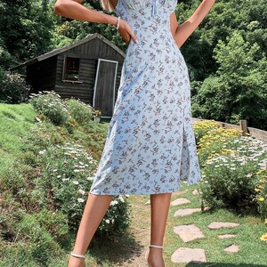 Slit Dress Sewing Pattern for Women PDF XS-XXXL Womens - Etsy