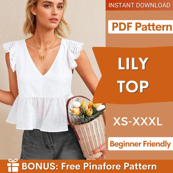 Womens Top Pattern - Etsy