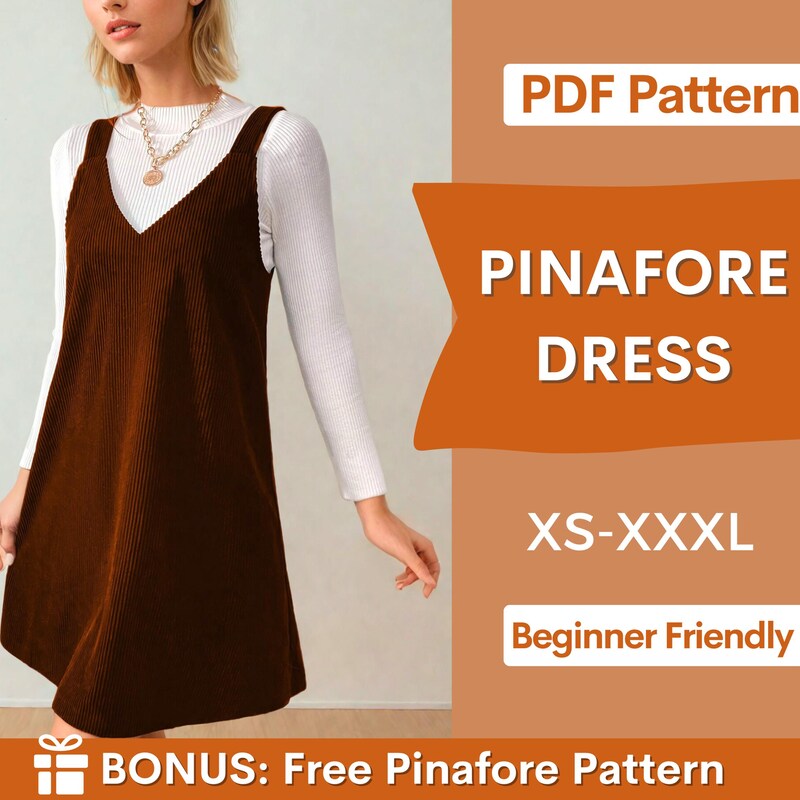 Pinafore Dress Pattern - Etsy