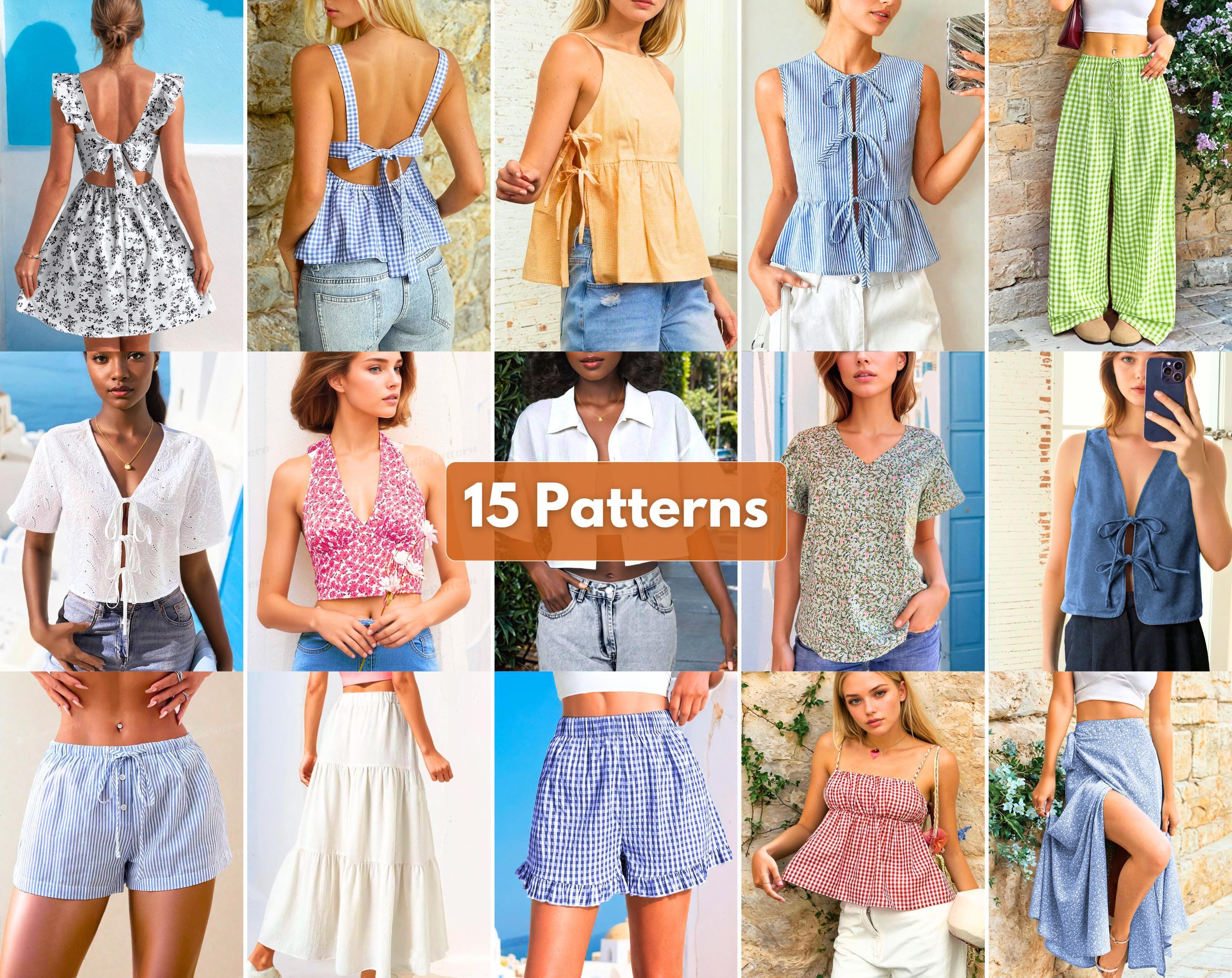 Summer Patterns Bundle | Women Sewing Patterns | Beginner Patterns ...