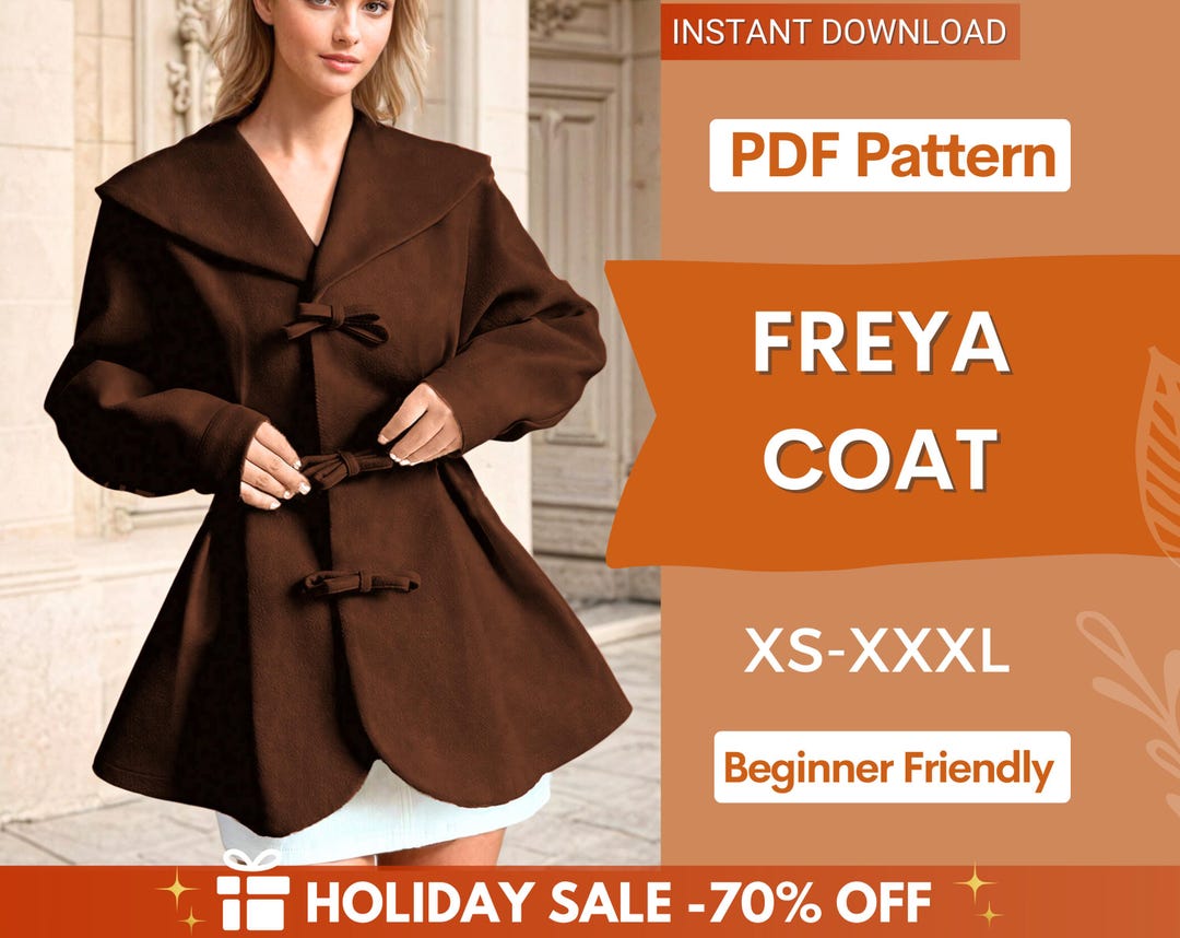 Coat Sewing Pattern Women Coat Pattern Jacket Pattern Jacket Sewing ...