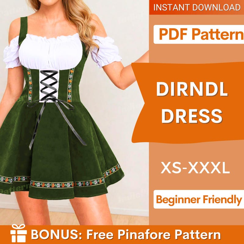 Dirndl Pattern - Etsy
