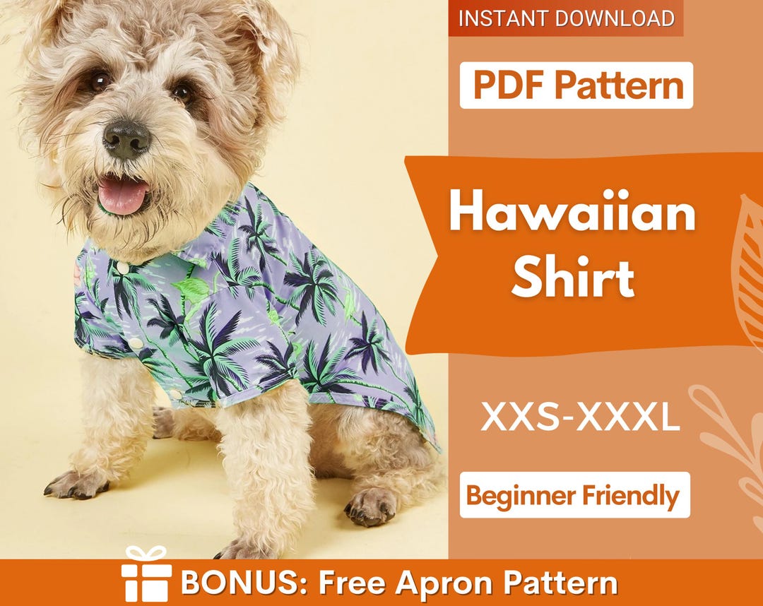 Dog Shirt Pattern, Dog Pattern, Dog Sewing Pattern, Dog Shirt Sewing ...