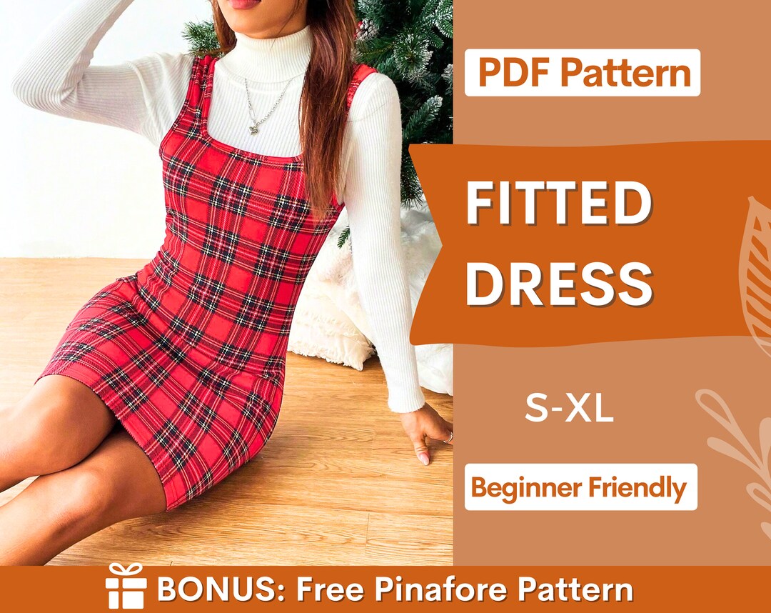 Bodycon Dress Pattern Dress Sewing Pattern Beginner Pattern Women ...