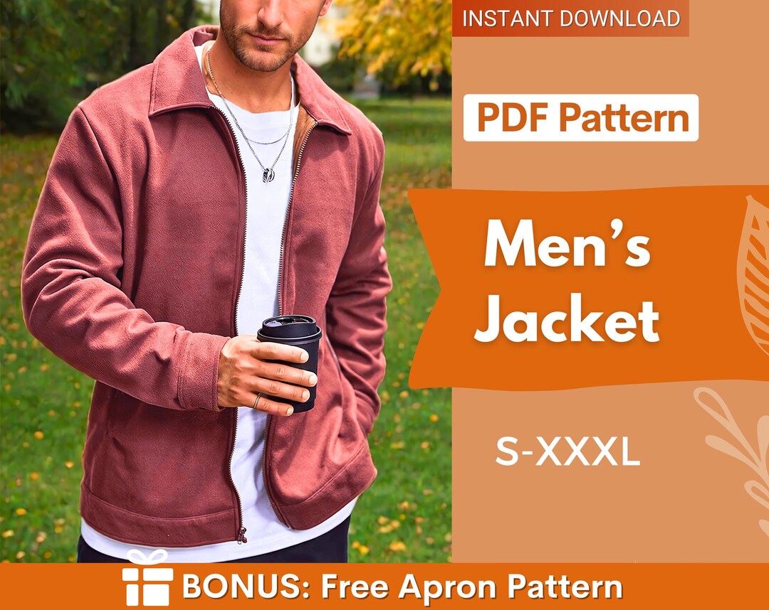 Jacket Pattern | Sewing Patterns for Men | Men Patterns | Jacket ...