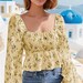 Milkmaid Blouse Pattern, Puff Sleeve Sewing, Milkmaid Top Pattern ...