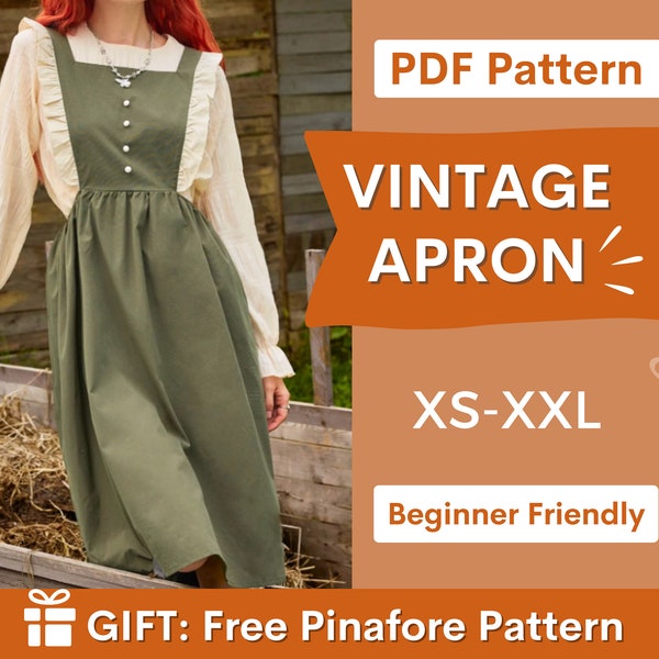 Apron Dress Pattern - Etsy