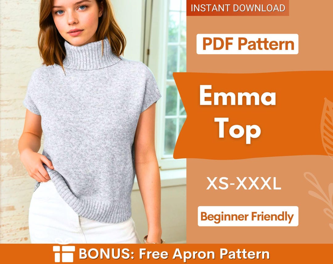 Top Sewing Pattern | Mock Neck Top | Turtleneck Top Pattern | Sewing ...
