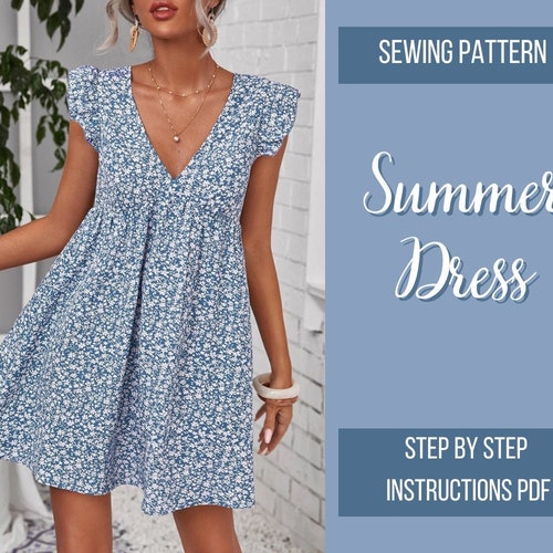Sewing Pattern PDF Dress Sewing Patterns for Women Dress - Etsy