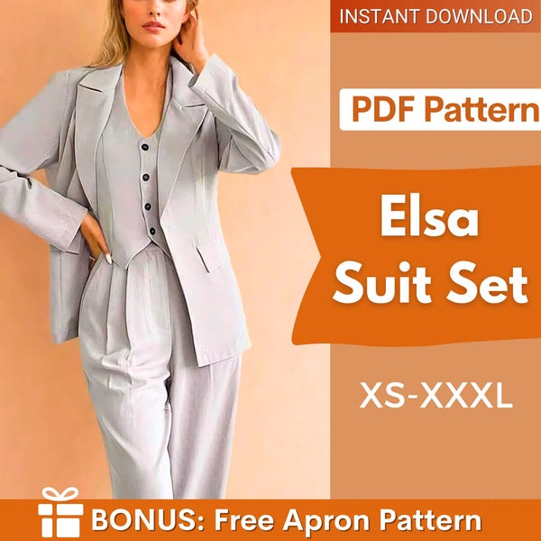 Womens Suit Pattern - Etsy
