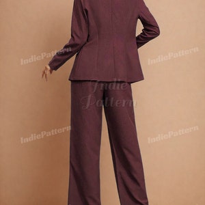 Suit Pants Pattern Sewing Patterns Trousers Sewing Pattern Wide Leg ...