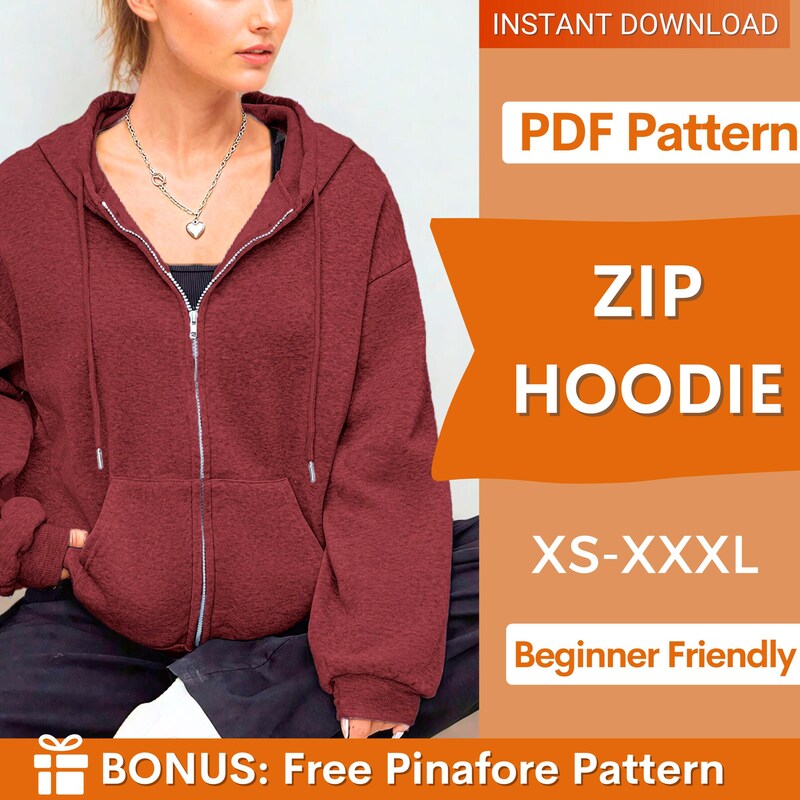 Hoodie Pattern - Etsy