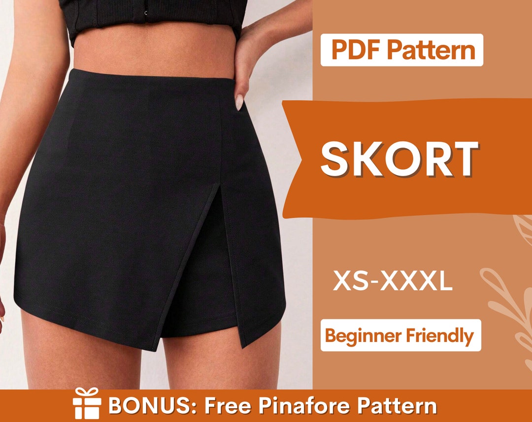 Skort Sewing Pattern Skirt Pattern Skort Pattern Shorts Pattern Womens ...