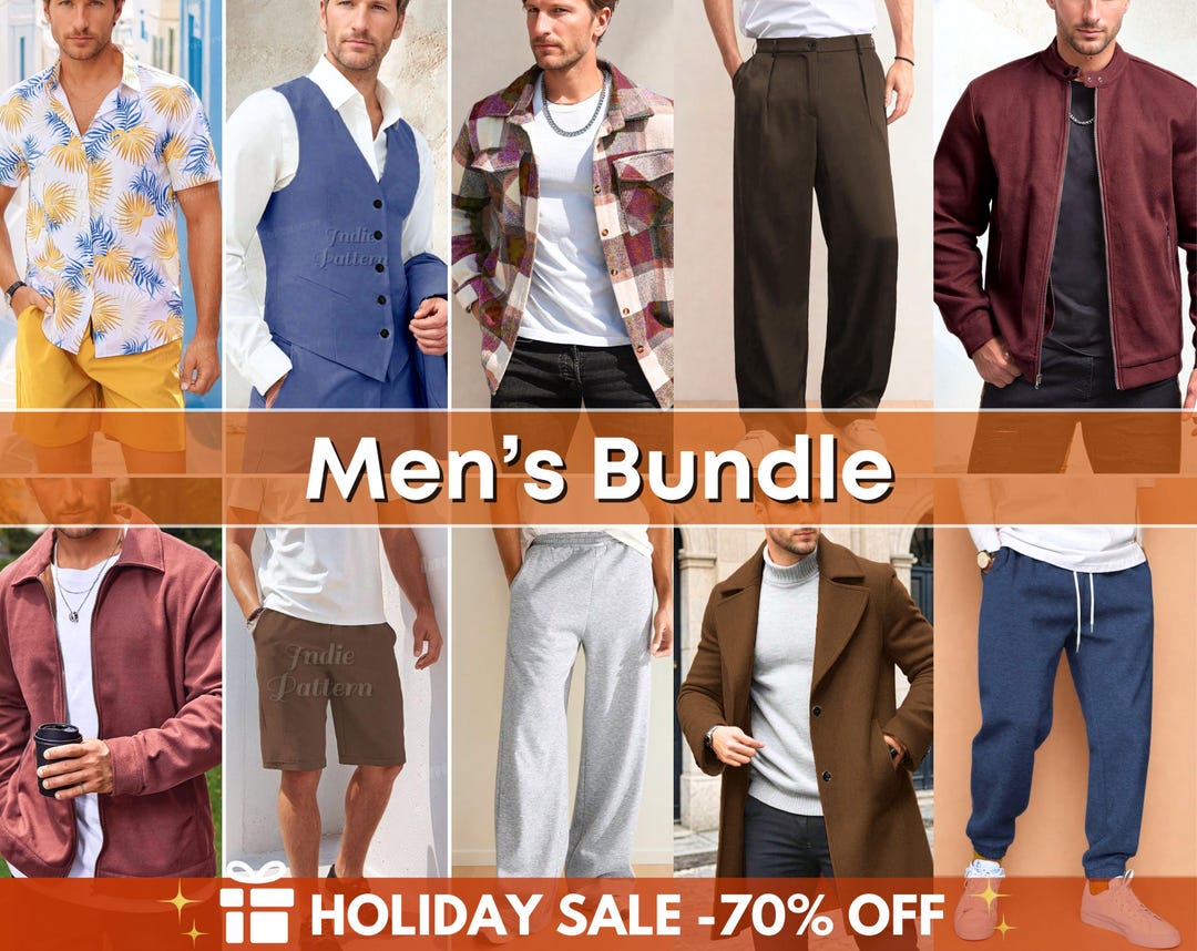 Men Sewing Patterns Bundle Men Patterns Men Pants Pattern Men Jacket ...