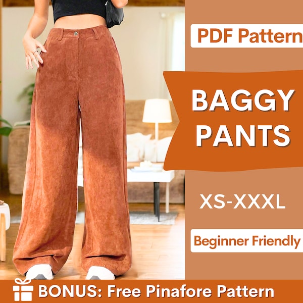 Baggy Pants Sewing Patterns - Etsy