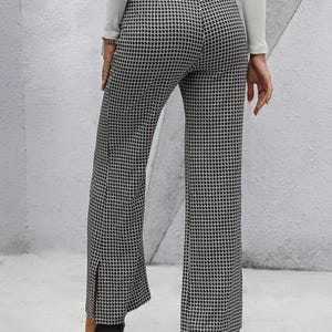 Flare Leg Slit Pants Sewing Pattern for Women | Flare Leg Trouser ...