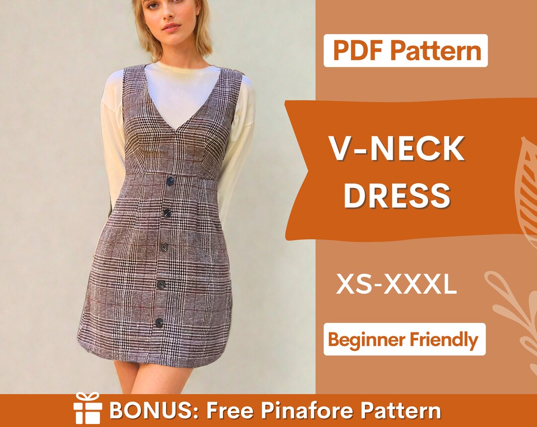 Dress Sewing Pattern PDF Dress Pattern Mini Dress Pattern Slip Dress ...