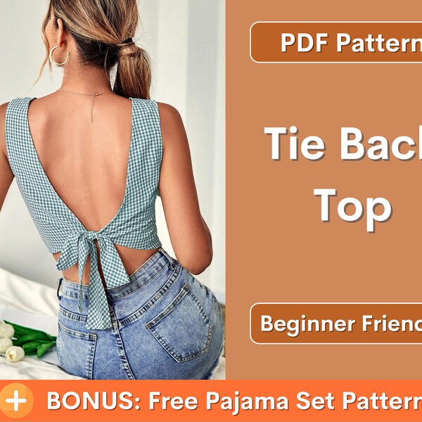 Tie Back Top Pattern - Etsy