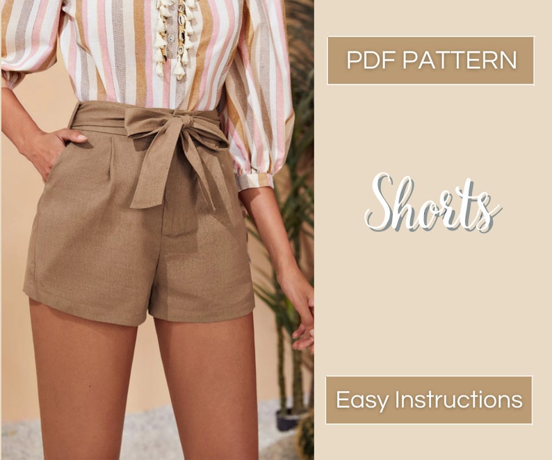 Shorts Sewing Pattern PDF Sewing Pattern Shorts Wide Shorts - Etsy ...