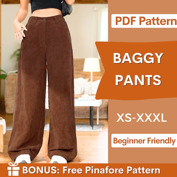 Baggy Pants Pattern - Etsy