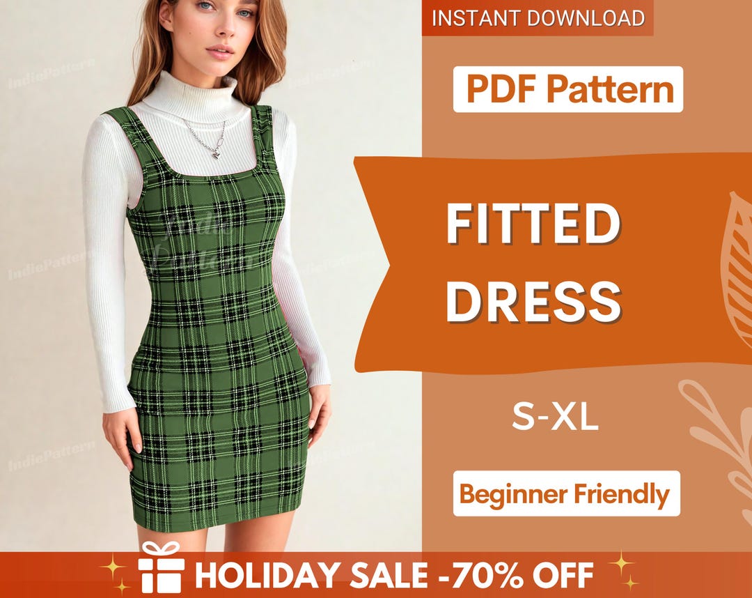 Bodycon Dress Pattern Dress Sewing Pattern Beginner Pattern Women ...