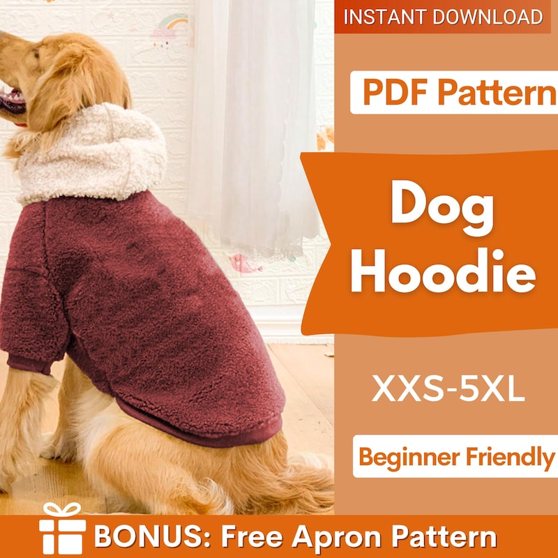 Dog Hoody Sewing Pattern - Etsy UK