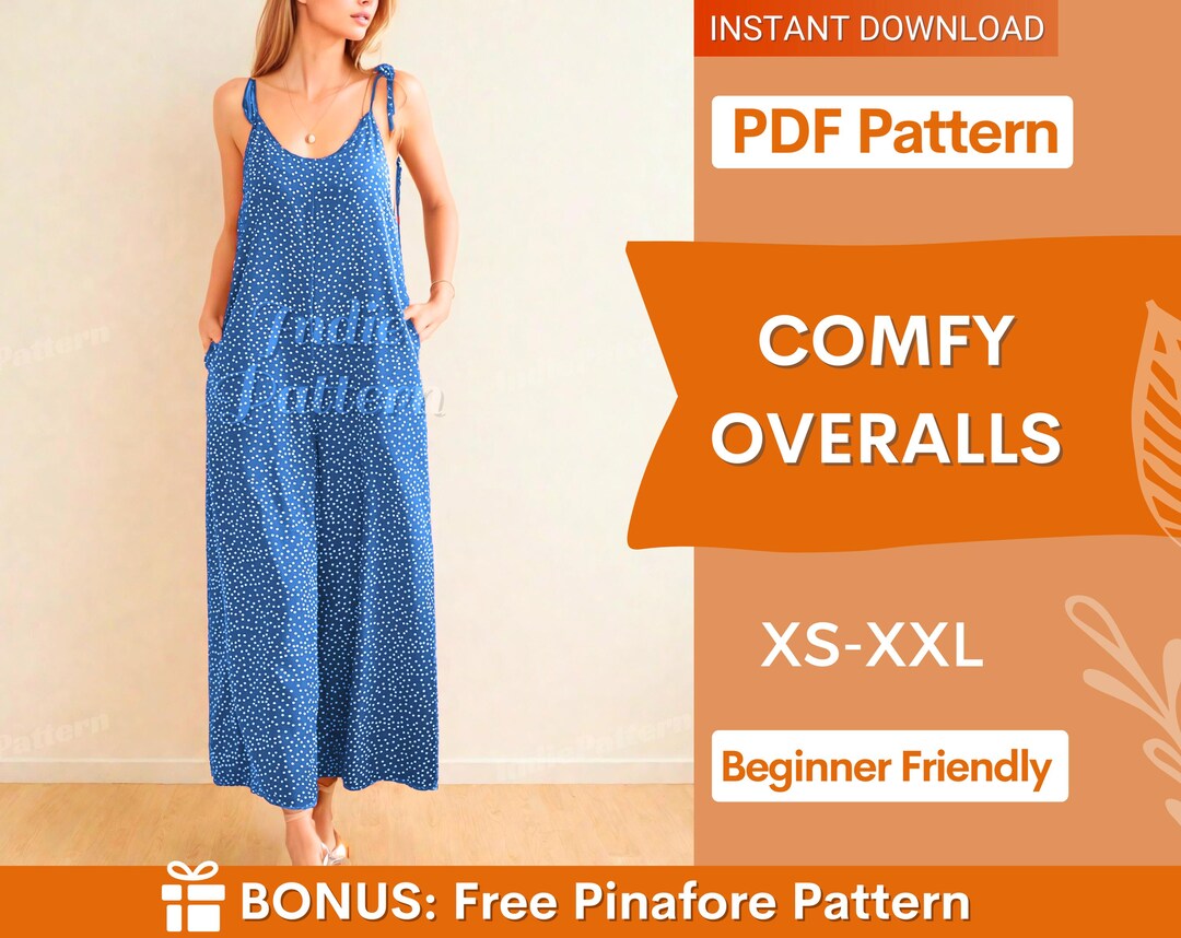 Overalls Sewing Pattern | Women Pattern | Overalls Pattern | Jumpsuit ...