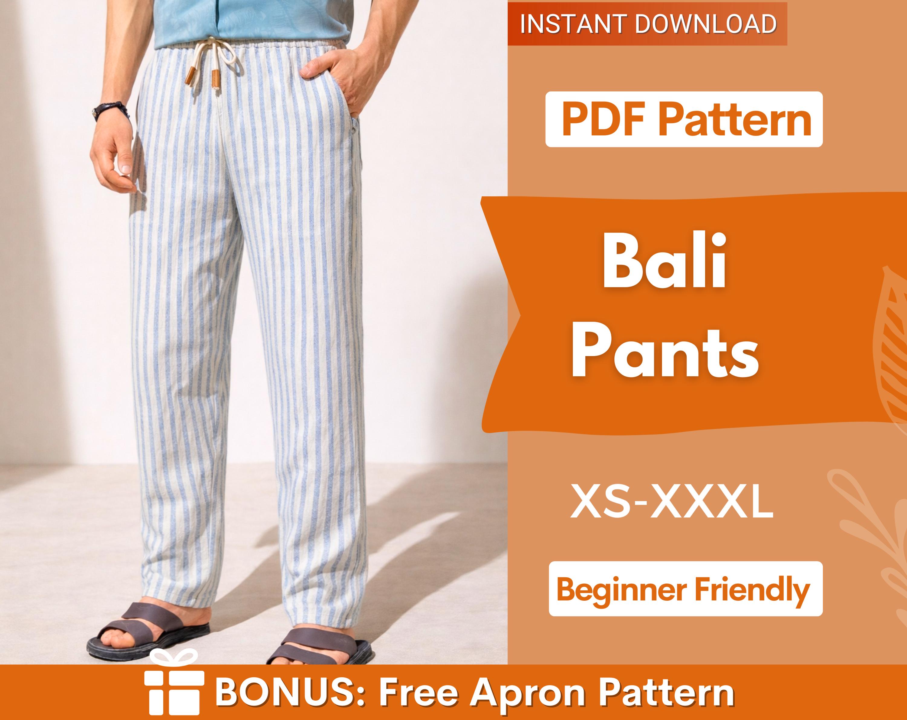 Men Pants Pattern | Linen Pants Pattern | Sewing Pattern for Men | Men ...