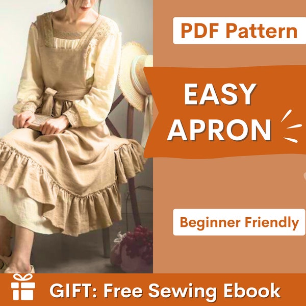 Pinafore Apron Pattern - Etsy