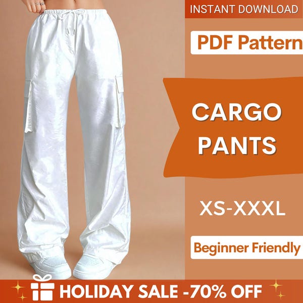 Cargo Pants Pattern - Etsy