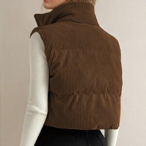 Puffer Vest Pattern | Crop Puffer Vest | Coat Pattern | Sewing Pattern ...