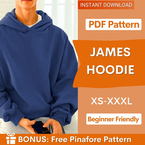 Mens Hoodie Sewing Pattern - Etsy