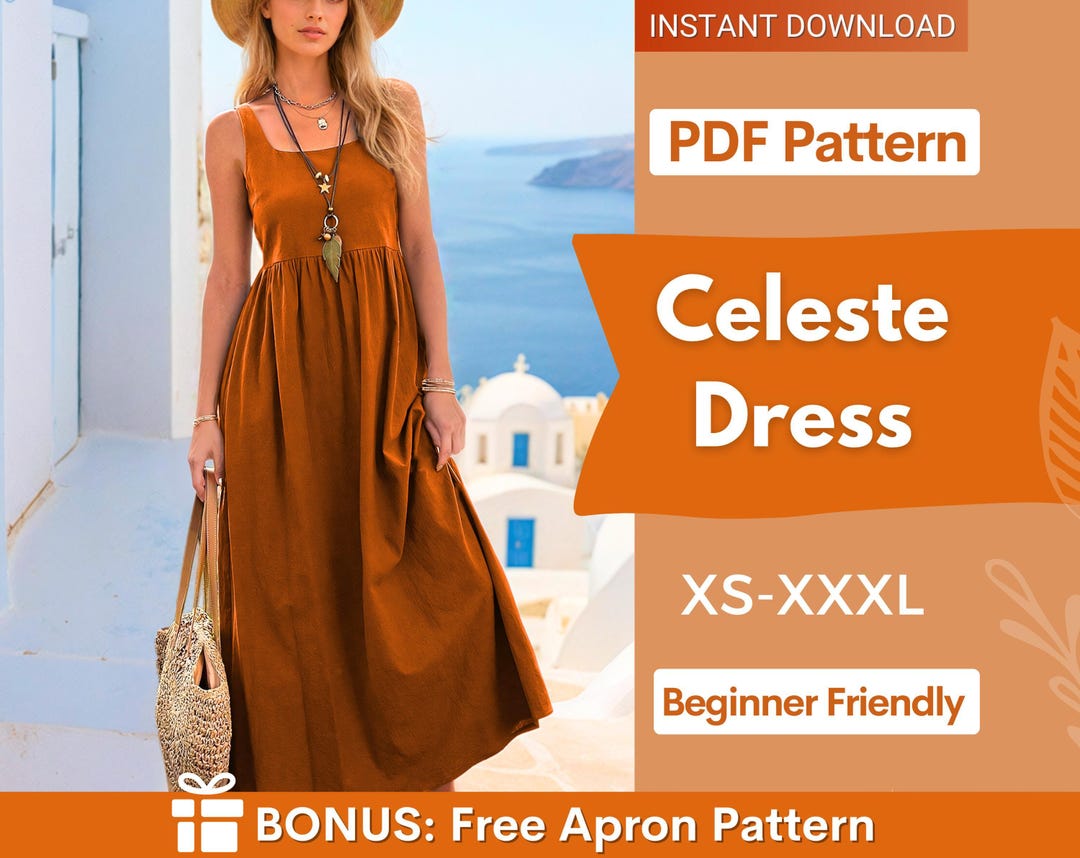 Sleeveless Dress Sewing Pattern | Summer Dress Pattern | Beginner Dress ...