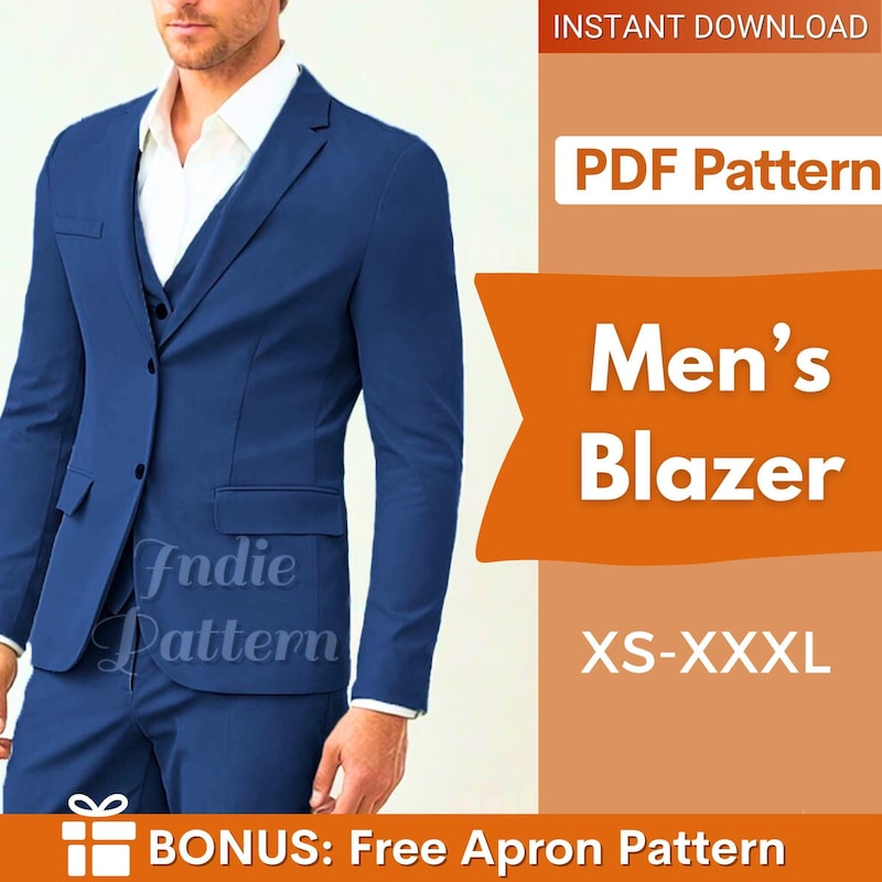 Mens Tuxedo Jacket Pdf - Etsy