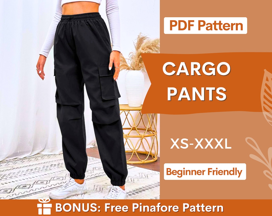 Cargo Pants Pattern, Pants Pattern, Women Pants Sewing Pattern, Sewing ...